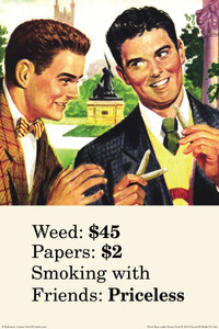 Wall Poster Weed Papers Smoking With Friends Paper Print - Typography ...