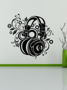 Decora 60 cm Stylish Headphone Self Adhesive Sticker Price in India ...