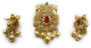 SS Traders Stone Gold-plated Gold Jewellery Set Price in India - Buy SS ...