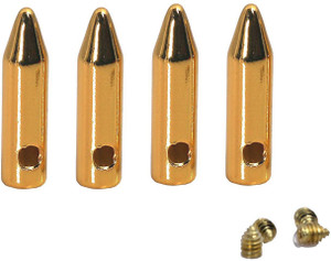 Lify Bullet Pointed Shaped Gold Colored Metal Aglets Shoelace Tips ...
