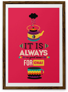 Wall Poster Chai Paper Print - Typography posters in India - Buy art ...