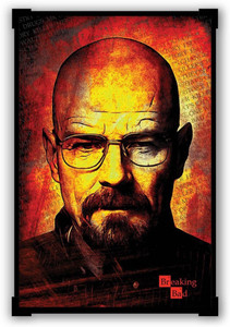Wall Poster Breaking Bad Walter White Graphic Design Paper Print - TV ...