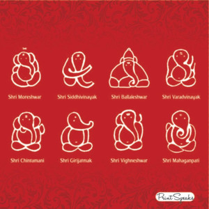 Wall Poster Ashtavinayak Paper Print - Personalities posters in India ...