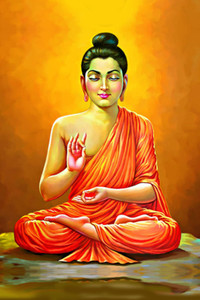 budha painting 3 ON LARGE PRINT 36X24 INCHES Photographic Paper - Art ...