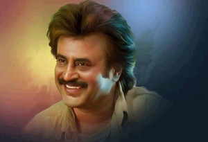 Rajinikanth - A Digital Painting-9 poster on LARGE PRINT 36X24 INCHES ...