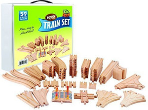Kids Destiny Wooden Train Track Compatible with All Major Brands ...