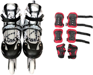 CREDENCE Long Feng Adjustable Inline Skates (Large 39-42) with ...