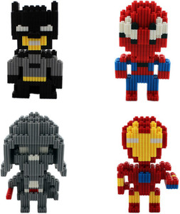 Tootpado Micro Blocks 1500 Pieces 6 Side Connectors - 100 Each of 15 ...