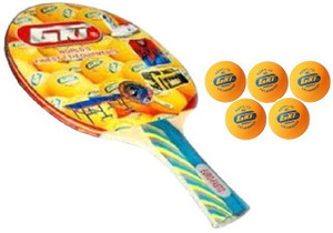 GKI Combo of Two, One 'Euro Fasto' table tennis racquet and Five 'KUNG ...