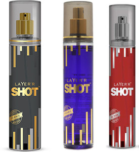 LAYER'R SHOT RED STALLION FRAGRANT BODY SPRAY + SHOT ICONIC FRAGRANT ...