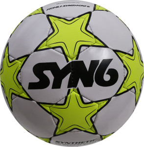 SYN6 SYNSHINE Football, Size 5 , fluorescent Green, Rubber Soccer Ball ...
