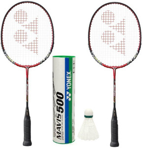 YONEX Combo of Three, Two 'Muscle Power 2 Jr' Badminton Racquet and One ...