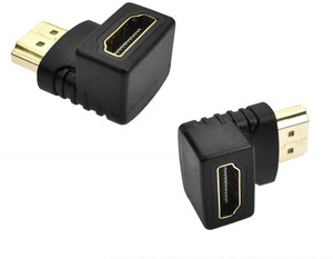 LipiWorld TV-out Cable (Pack-2) L Shape Gold Plated 90 Degree Right ...