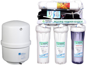 Wellon 10LPH Openflow Under-Sink With Kemflo Tank 15 L RO + UV Water ...