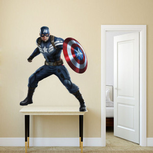 Impression Wall 76 cm Captain America Design Self Adhesive Sticker ...