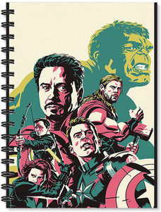 100yellow Notebook | Avengers Movie Printed Notebook | Designer Wire ...