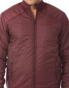 Club Fox Full Sleeve Solid Men Jacket - Buy Maroon Club Fox Full Sleeve ...