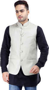 Bureaucrat Sleeveless Solid Men Lenin Jacket - Buy Grey Bureaucrat ...