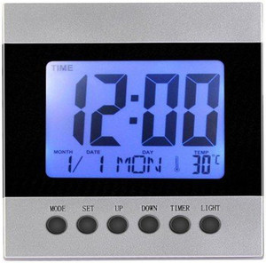 Jeeya Digital Multi Display with Alarm Digital Grey, Black (Pack of 1 ...