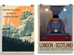 Harry Potter - Hogwart Art & Hogwart Express Photographic Paper ...
