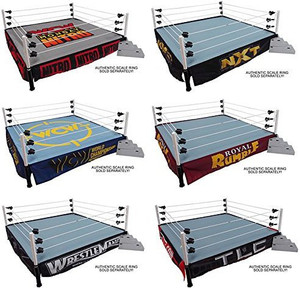 WWE Package Deal Six 6 Ring Skirts & Two 2 Ring Mats Ringside Exclusive ...