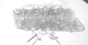 Flipkart.com | Generic Push Pins,, Thumb Pins, Clear Transparent, 100 ...