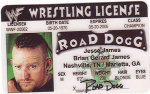 Signs4Fun Road Dogg Aka Jesse James Novelty Drivers License Hhh Fake I ...