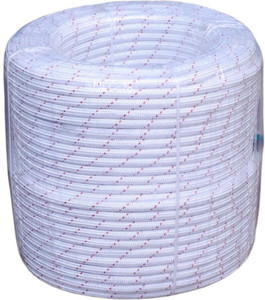 Tarkash 10 MM Nylon Climbing Rope 100 Mtrs White with Red Stripe - Buy ...