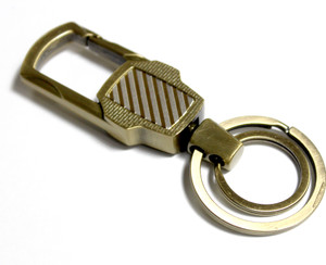 radius sturdy golden double ringed keychain Key Chain Price in India ...
