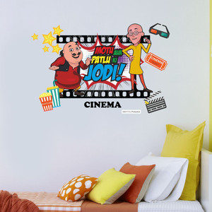 Asian Paints 0 cm "MOTU AUR PATLU KI JODI" Wall Sticker(PVC,Vinyl 42cm ...