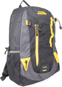 FLYING MACHINE FMLO8052 18 L Laptop Backpack BLACK GREY - Price in ...