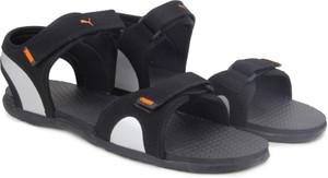 PUMA Relay Men Sports Sandals - Buy Puma Black-Puma Silver-Vibrant ...