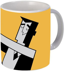 Mugsnyou Animated Cartoon Man Ceramic Coffee Mug Price in India - Buy ...