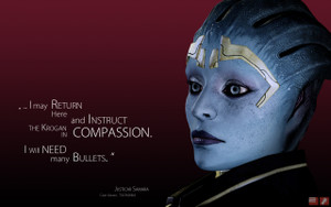Akhuratha -asari-justicar-samara-mass-effect-quotes-samara Wall Poster ...