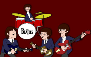 Wall Poster TV Show The Beatles Band Anime Cartoon Paper Print - TV ...