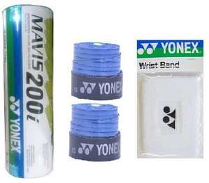 YONEX Combo of four, One 'Mavis 200i' Nylon Shuttle Cock (Pack of 6 ...