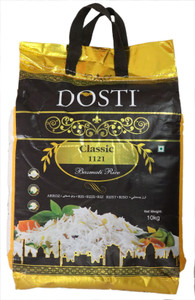 Dosti Basmati Rice Classic 1121 Basmati Rice (Long Grain, Boiled) Price ...