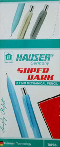 Hauser Germany SUPER DARK 0.7 MM MECHANICAL PENCIL + 10 LEAD BOXES Ball ...