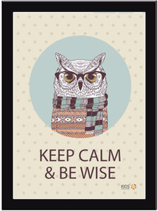 Keep-Calm-And-Be-Wise Paper Print - Animals posters in India - Buy art ...