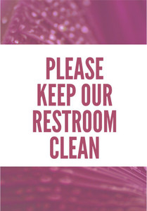 Please Keep our Restroom Clean| Wall Art Poster Paper Print - ayush ...