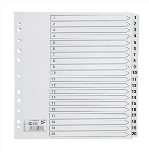 Flipkart.com | SPS Plastic File Separators, Divider 1 To 20 (Pack Of 2 ...