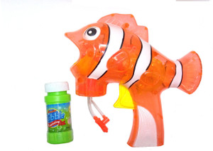 Shanaya Fish Shaped Bubble Gun toy with Bubble Bottle inside toy for ...