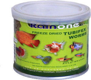 Toya Rainone Tubifix Worms 25 gm 0.045 kg Dry New Born, Young, Adult ...