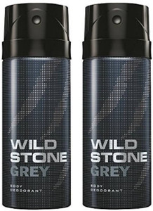 Wild Stone Grey Deodorant Spray Pack of 2 Combo (150ML each) Deodorant ...
