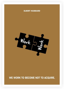 ASD Elbert Hubbard Work Motivational Quotes Wall Poster 13*19 inches ...