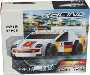 Kiditos Decool Racing Pacemaker F40 Block Construction Pullback Car 47 ...
