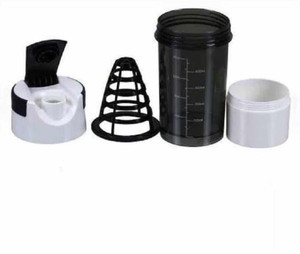 VibeX ® CYCLONE CUP Protein Pre Post Workout Shaker Mixer Bottle 480 ml ...