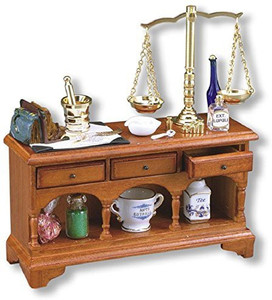 Reutter Porcelain Dollhouse Miniature Pharmacy Work Table By ...