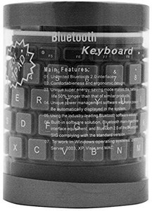 VibeX ™ 107 Keys Silicone Rubber Waterproof Flexible Foldable Keyboard ...