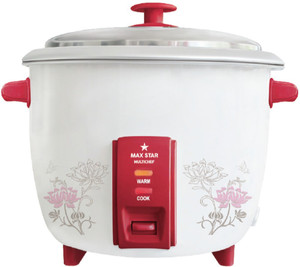 MAX STAR RC01 Multichef Electric Rice Cooker with Steaming Feature ...